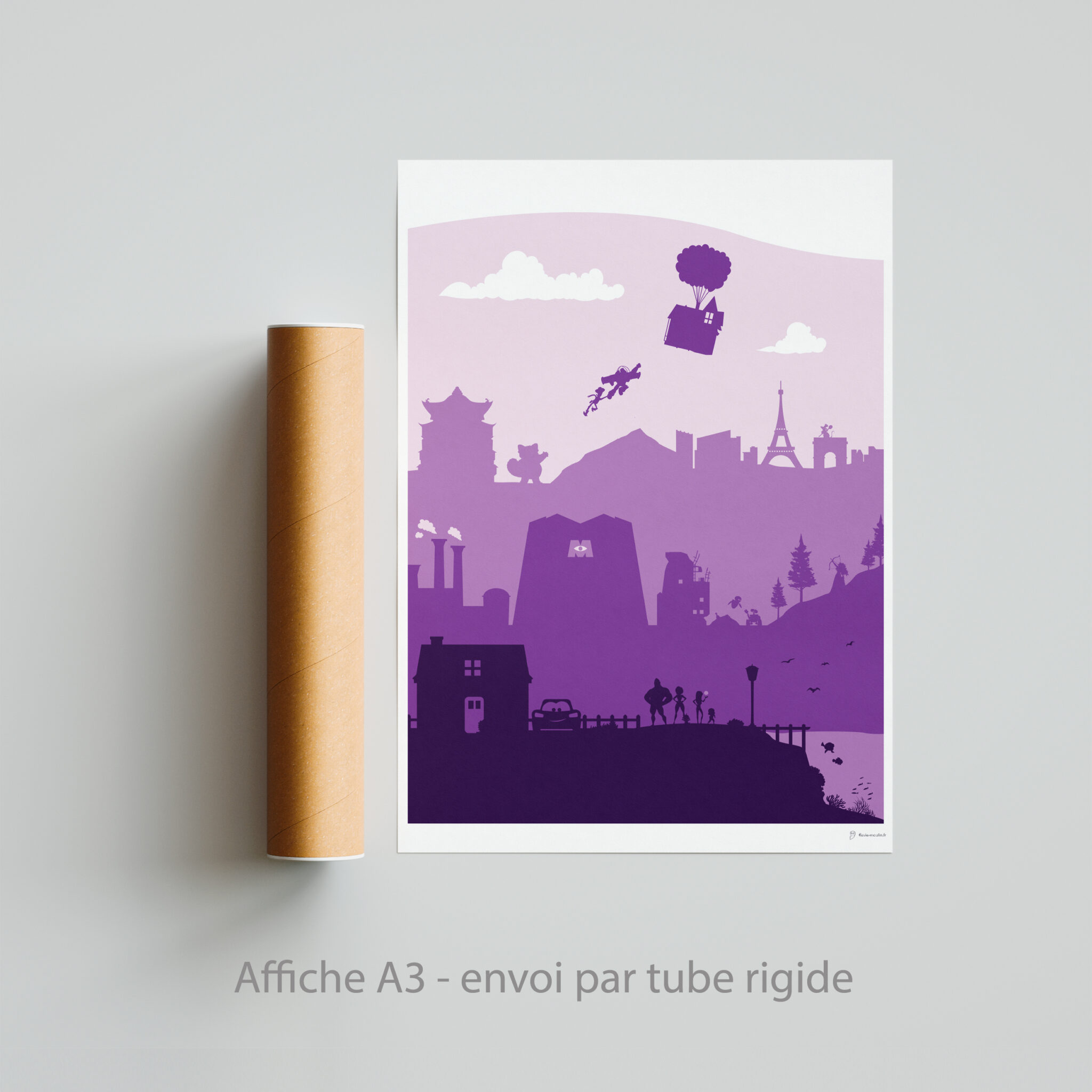 Poster Disney Pixar Paysages - flavie-moulin.fr